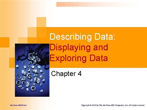 Describing Data Displaying And Exploring Data Chapter 4