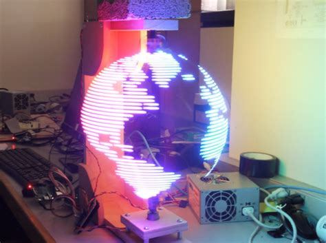 Hologram Visualization Pixel Globe Arduinomonday « Adafruit Industries Makers Hackers