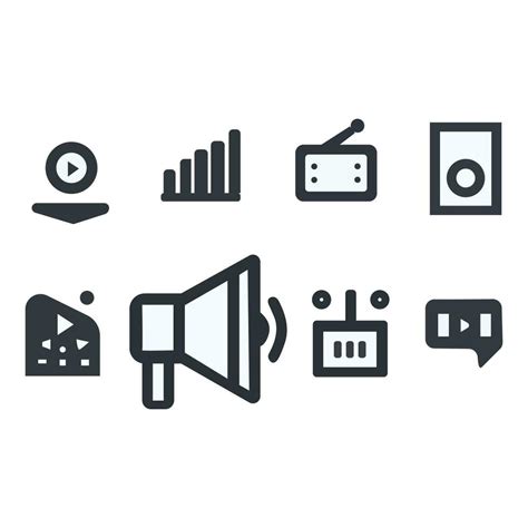 Volume Icon Vector Set 33131743 Vector Art At Vecteezy