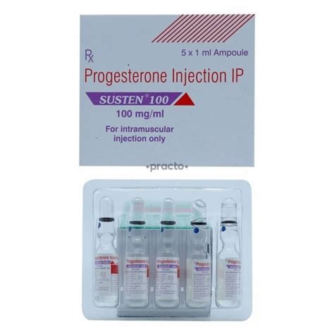 Progesterone Injection Ip Susten 100 Packaging Type Vial Packaging Size 1 Ml At Rs 480 Box