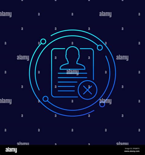 Delete Personal Data Account Or Profile Icon Stock Vector Image And Art Alamy