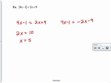 Absolute Value Equation Word Problems Worksheet