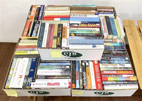 Lot 5 Boxes Of Assorted Books