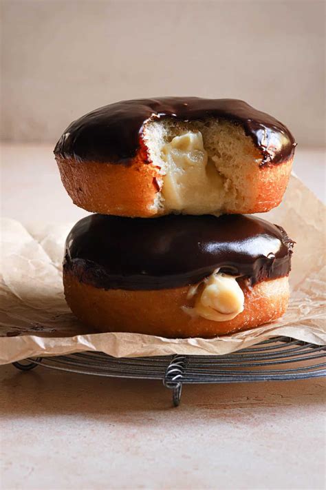 Homemade Boston Cream Donuts Recipe From Scratch
