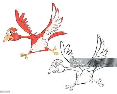 당신을 위한 귀여운 만화 캐릭터 새의 벡터 일러스트 레이션 디자인 및 컴퓨터 게임 색칠하기 책 개요 검은새에 대한 스톡 벡터 아트 및 기타 이미지 Istock