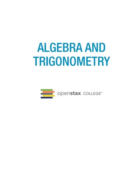 Algebra And Trigonometry Op Pdf