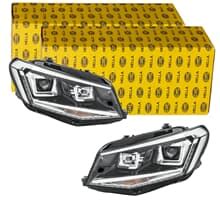2x Hella Bi Xenon De Led Scheinwerfer Satz Passend Für Vw Caddy Links