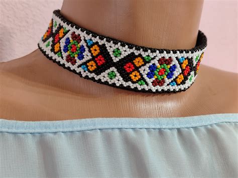 Ленточный гердан чокер в народном стиле Id 2031881443 цена 665 ₴ купить на Prom Ua