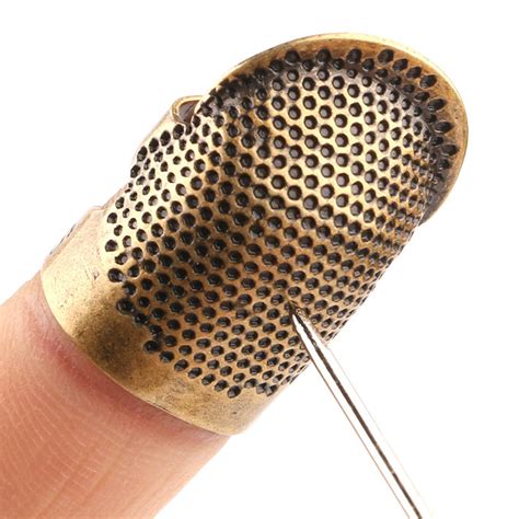 2 Size Sewing Thimble Finger Protector Sewing Tools Accessories Retro