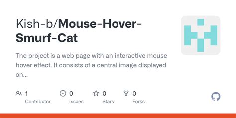 Github Kish Bmouse Hover Smurf Cat The Project Is A Web Page With An Interactive Mouse Hover