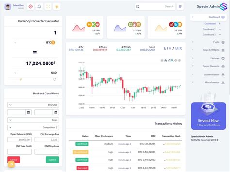 Efficiently Manage Your Cryptocurrency Dashboards Ui Framework