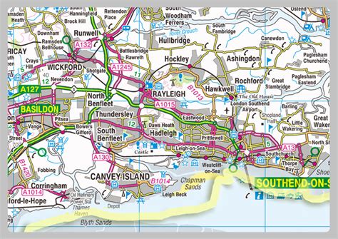 Essex County Map Essex County Map Divided Districts Labels Stock