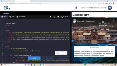 Srinivas Pedireddy On Linkedin 30daysofcode Youtubevideo Ccbp Nxtwave Staticwebsite