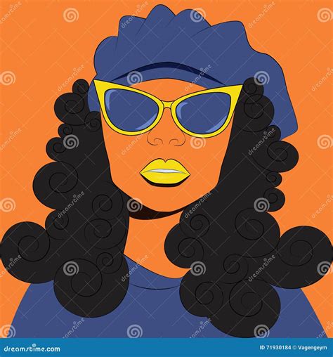 Девушка в солнечных очках и берете Иллюстрация вектора иллюстрации насчитывающей холодно