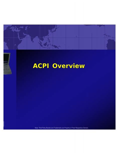 ACPI Overview