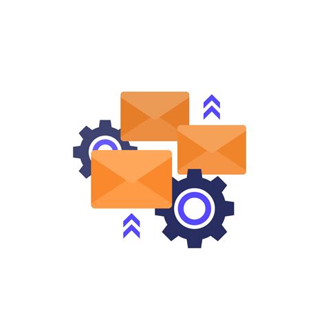 Email Automation Icon Vector Design 20150775 Vector Art At Vecteezy