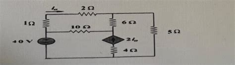 Solved Use Mesh Analysis To Find The Current Io In The Chegg