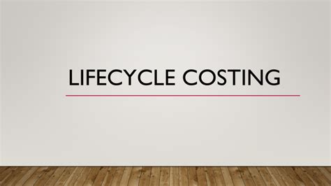 Lifecycle Costing Product Lifecycle And Target Costing