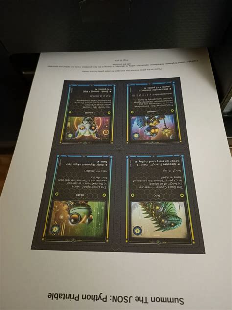 Python Deckprinting Summon The Json