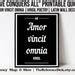 Amor Vincit Omnia Printable Love Conquers All Virgil Poetry Valentine S Gift Anniversary