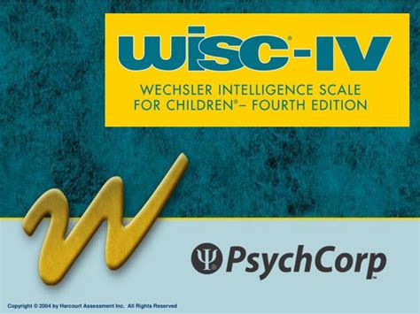 PPT WISC IV The KIT PowerPoint Presentation Free Download ID