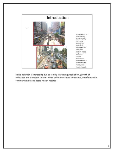 noise pollution pdf noise sound