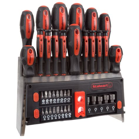Stalwart 39 Piece Screwdriver And Bit Set With Magnetic Tips Precision Kit