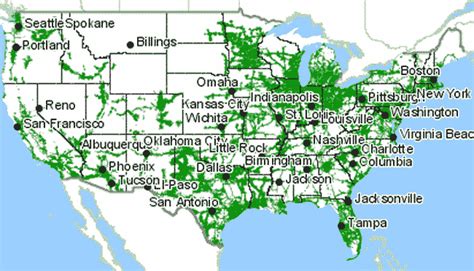 Cellular 3g Coverage Comparison Atandt Sprint T Mobile Us