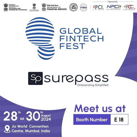 Globalfintechfest2024 Surepass Fintech Innovation Jioworldconventioncenter Mumbai