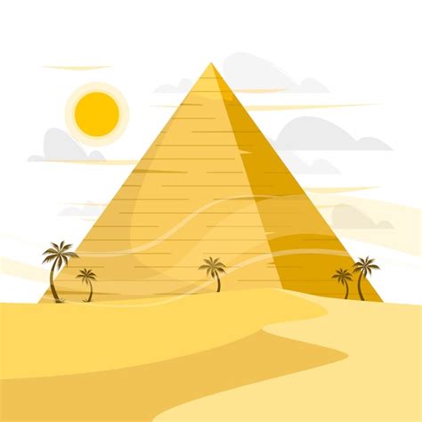Free Vector Pyramid Concept Illustration