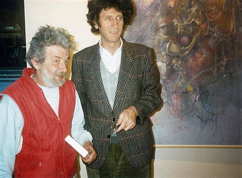 Dado And Danilo Kiš In 1988 The Virtual Anti Museum Of Artist Dado
