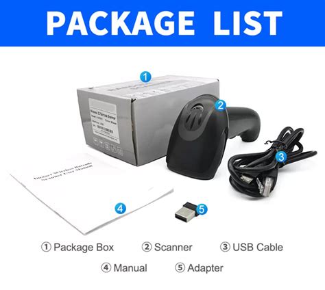 Handheld G QR Code Barcode Scanner Gun Fedepo