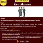 Rest Assured Meaning Origin And Examples ESL
