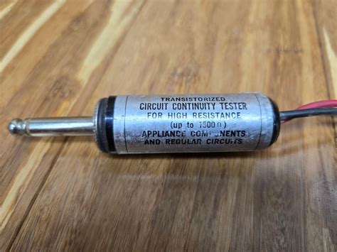 Transistorized Circuit Continuity Tester Etsy