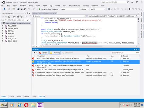 Compiling Issue Using Cmake Issue Hasherezade Hollows Hunter GitHub