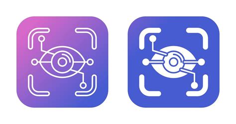 Eye Recognition Vector Icon 22098410 Vector Art At Vecteezy