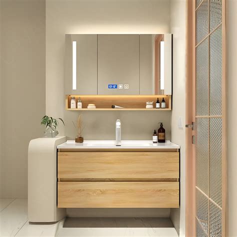 Modern Bath Vanity Set Gray Striped Panel 40 72 Single Floatin