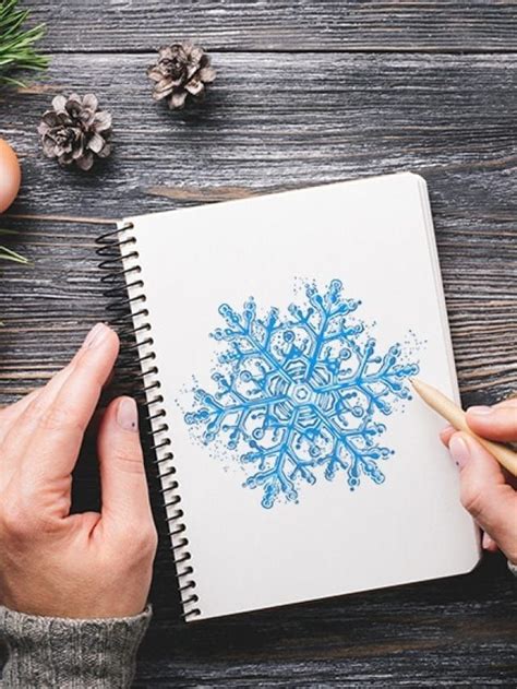 Snowflake Drawing Tutorial Step By Step Guide