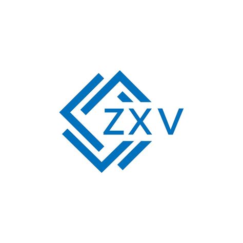 ZXV technology letter logo design on white background. ZXV creative ...