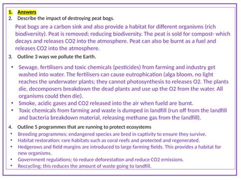 Aqa Combined Science Paper 2 Revision Questions And Answers Teaching