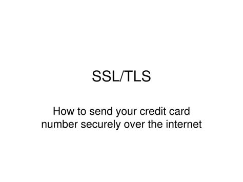 Ppt Ssltls Powerpoint Presentation Free Download Id5678684