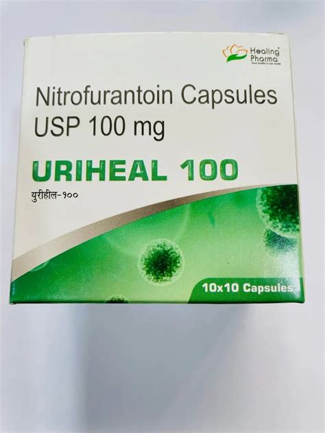 Uriheal 100mg Nitrofurantoin Capsules Usp For Urinary Tract Infection