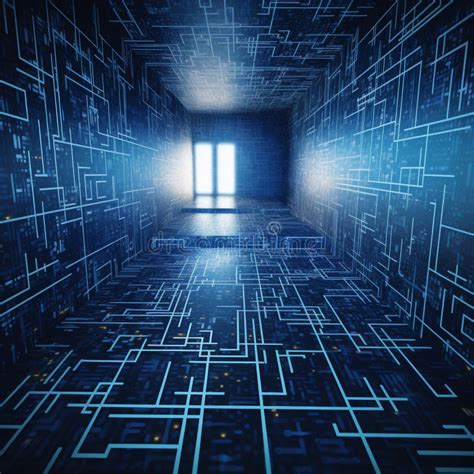 Abstract Image Of Maze Made Up Of Financial Charts And Data For Symbolizing The Idea Of