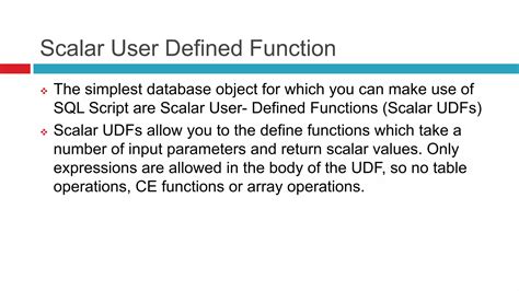 Functions In Sap Hana Pptx