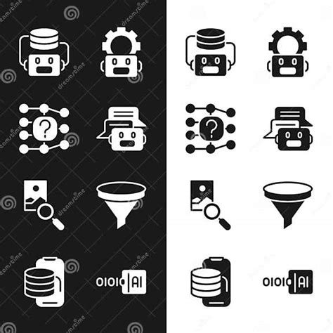 Set Chat Bot Neural Network Artificial Intelligence Robot Robot