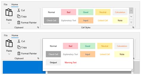 Ribbongallery In Winui Ribbon Control Syncfusion