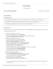 Configure DHCP Options Pdf Configure DHCP Options Lab Report Time Spent