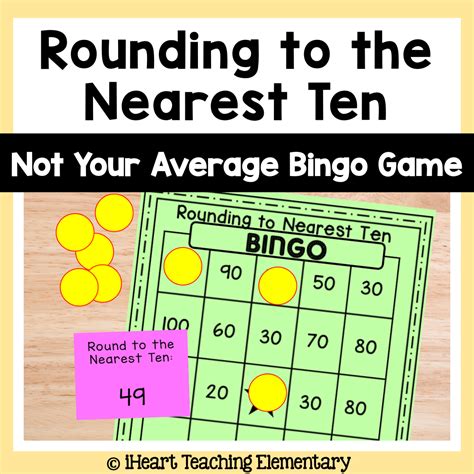 Rounding To The Nearest 10 Bingo Game