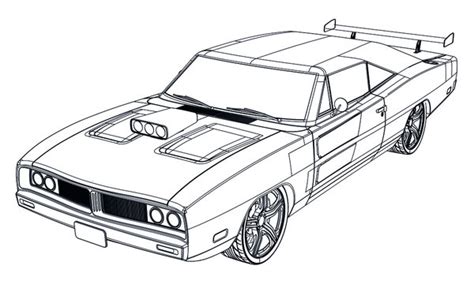 Sports Car Drawing Outline