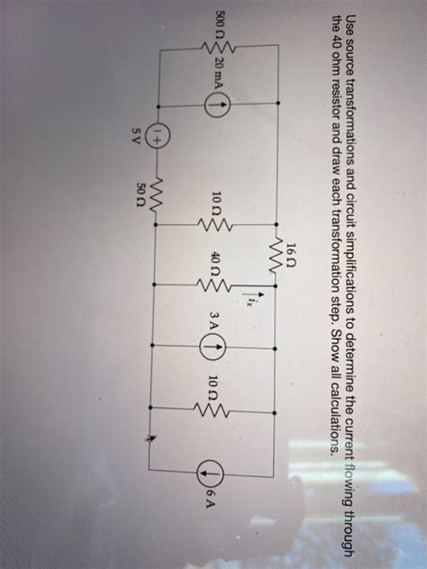 Solved Use Source Transformations And Circuit